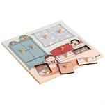 Bedroom | Educo | Inset puzzle | 8 puzzle pieces | VERRASSING. | Educo