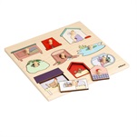 Surprise puzzle - animal houses | Educo