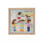 Daily routine - washing hands | Educo | Jigsaw puzzle | 16 puzzle ...